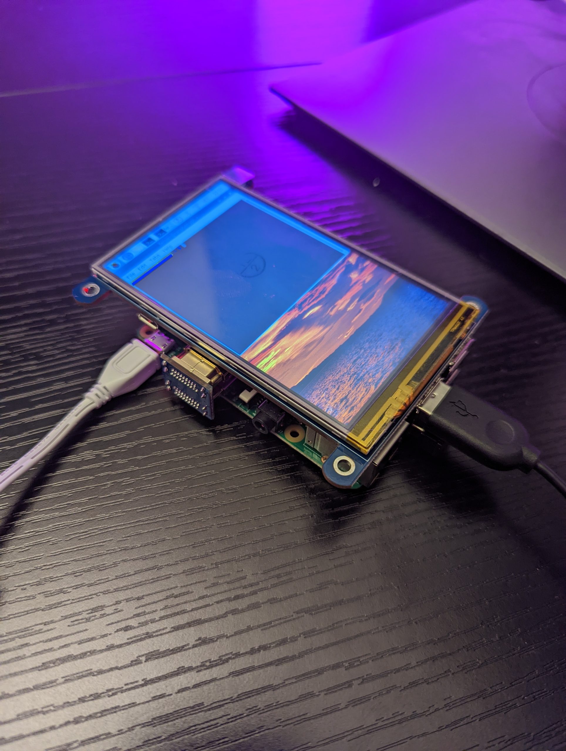 I built a Bus Clock with a Raspberry Pi - Purple Hoisin